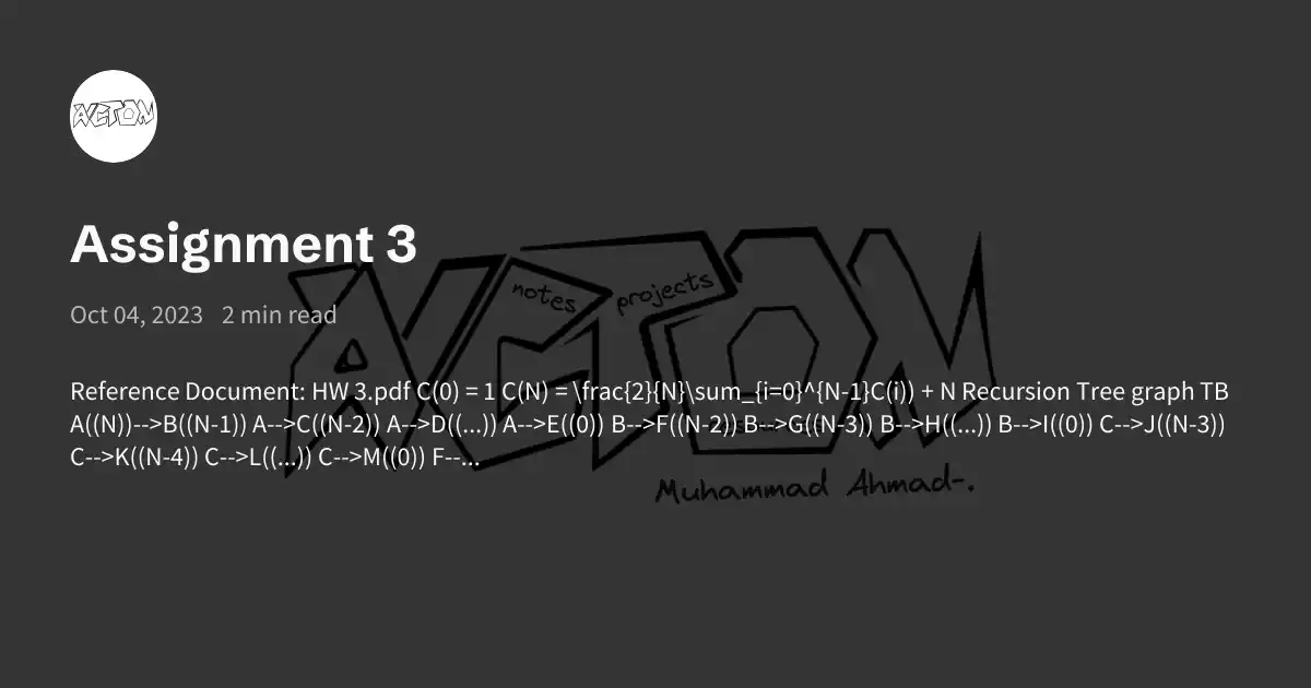 Assignment 3 5999