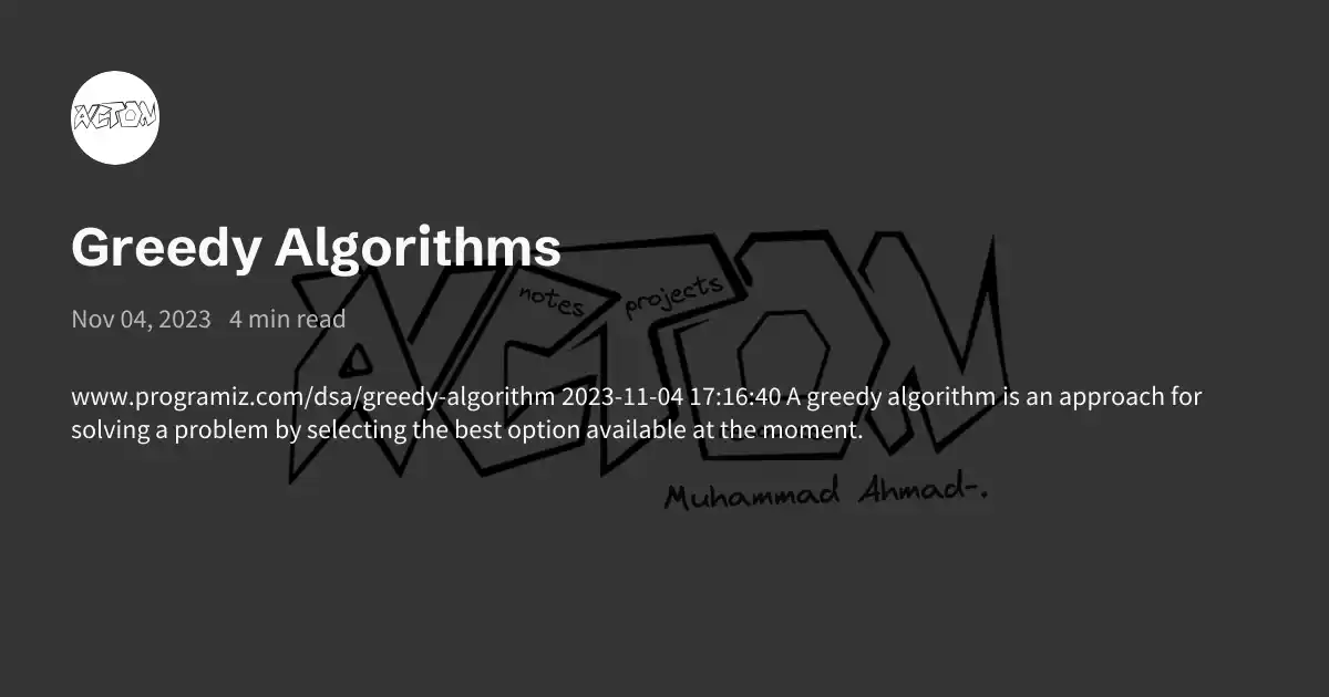 Greedy Algorithms