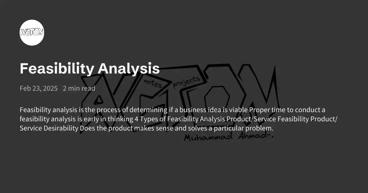 Feasibility Analysis