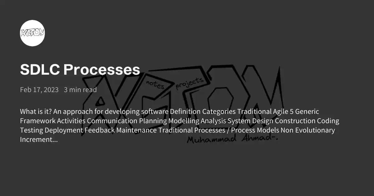 SDLC Processes