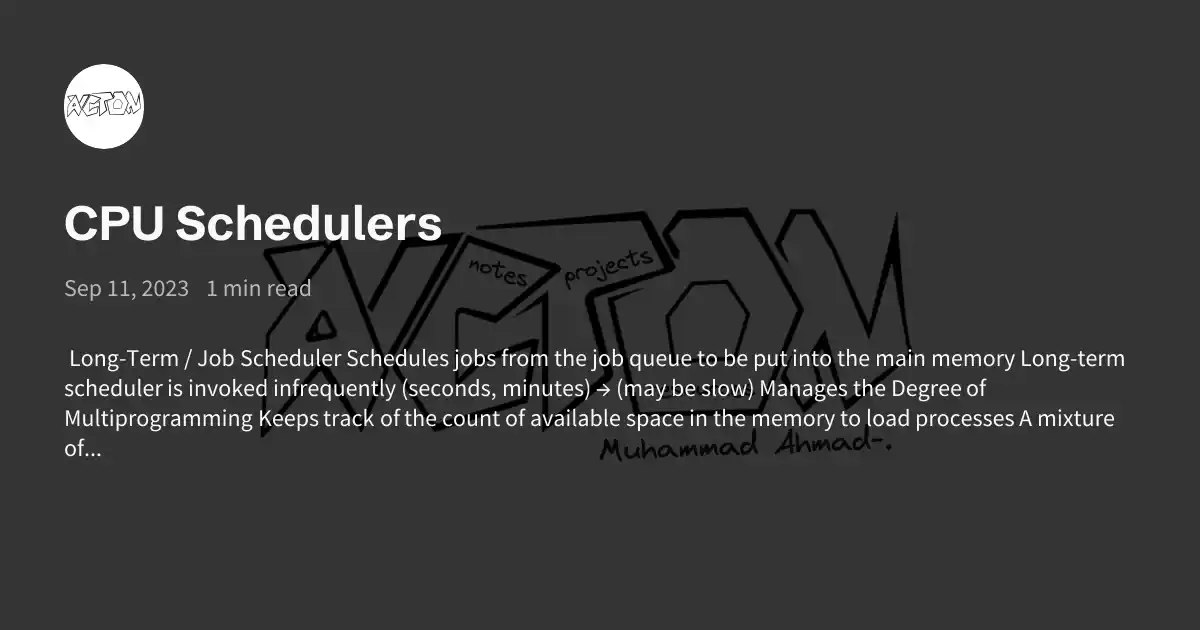 CPU Schedulers