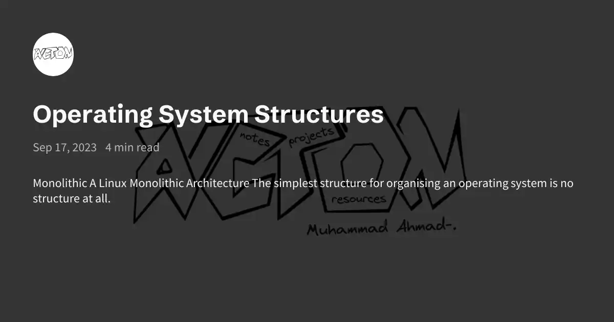 Operating System Structures