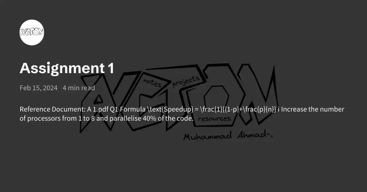 Assignment 1